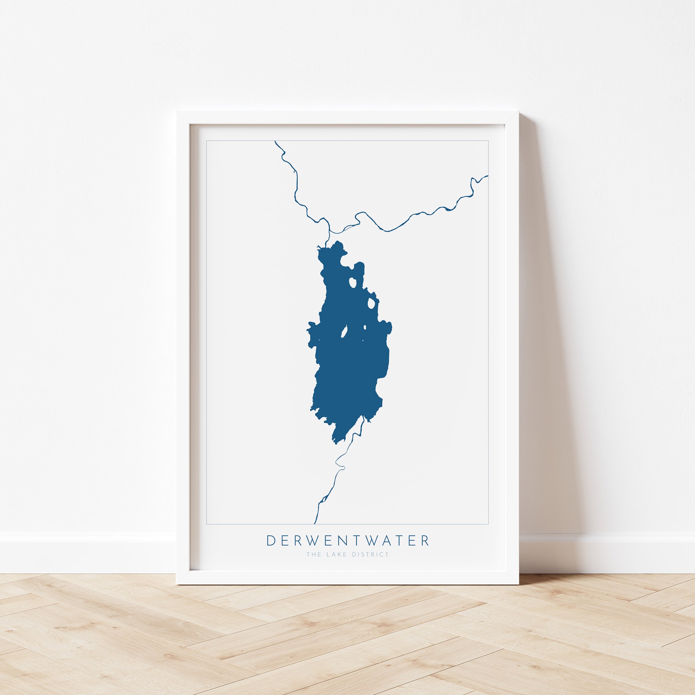 Derwentwater Print Derwent Water the Lake District Map - Etsy UK