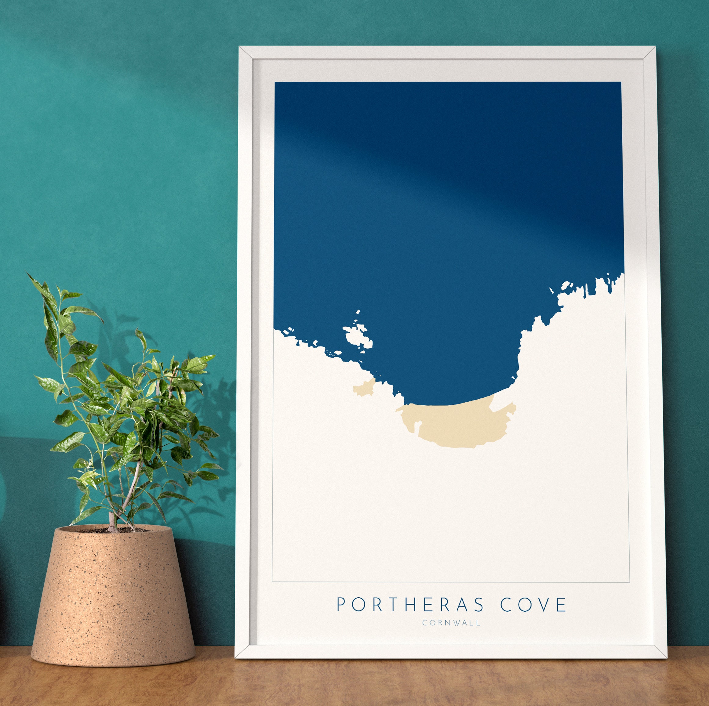 Portheras Cove Print Cornwall Art, Pendeen, Cornwall Map, Cornwall ...