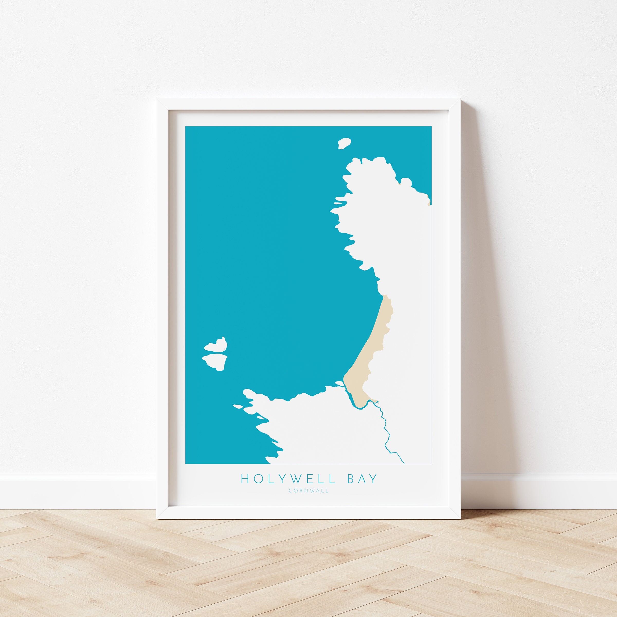Holywell Bay Map Art Perranporth Map Art Cornwall Map - Etsy Canada