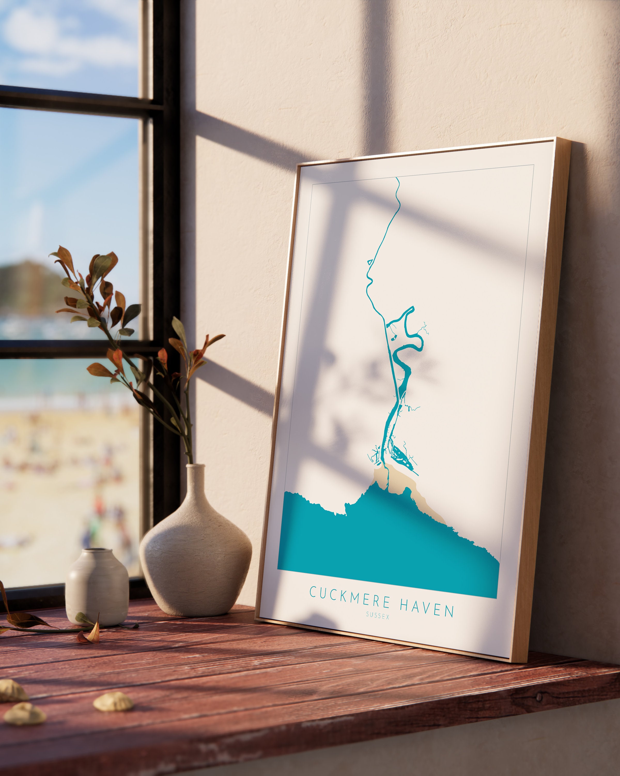 Cuckmere Haven Art Cuckmere Haven Map Cuckmere River Map - Etsy