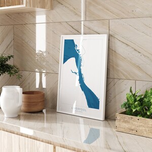 Liverpool Map Art Liverpool Map, the River Mersey Map, Liverpool UK Art ...