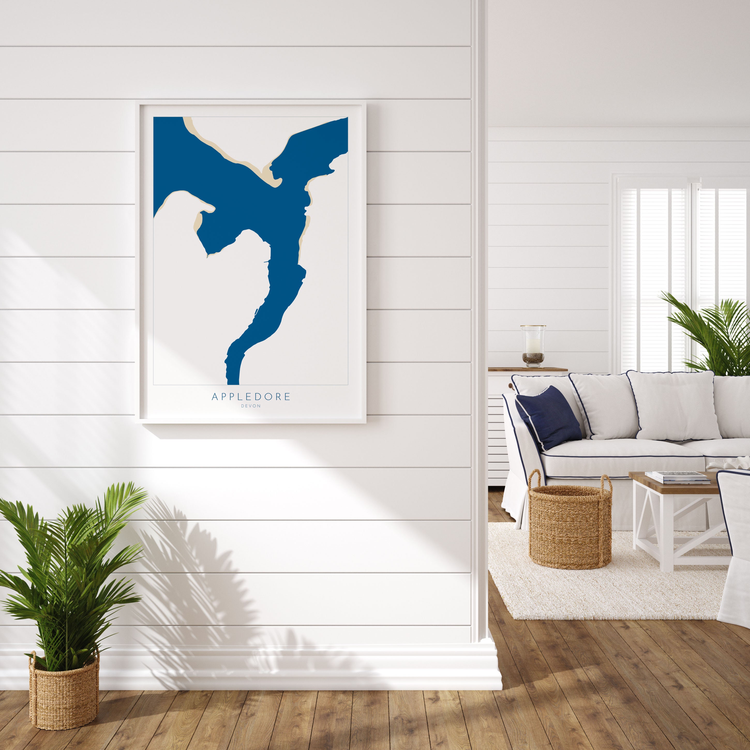 Appledore Map Art Appledore Devon Map, Appledore Beach Print, Appledore ...