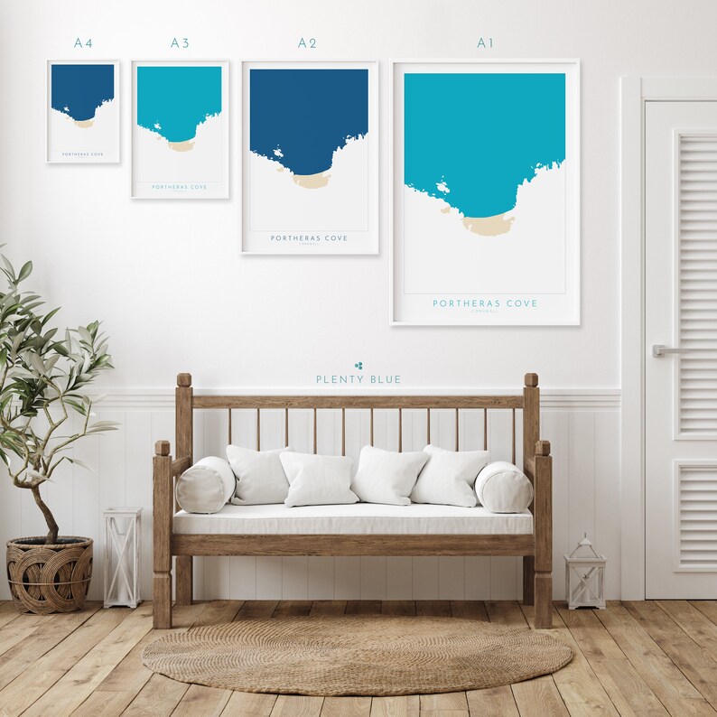 Portheras Cove Print Cornwall Art, Pendeen, Cornwall Map, Cornwall ...