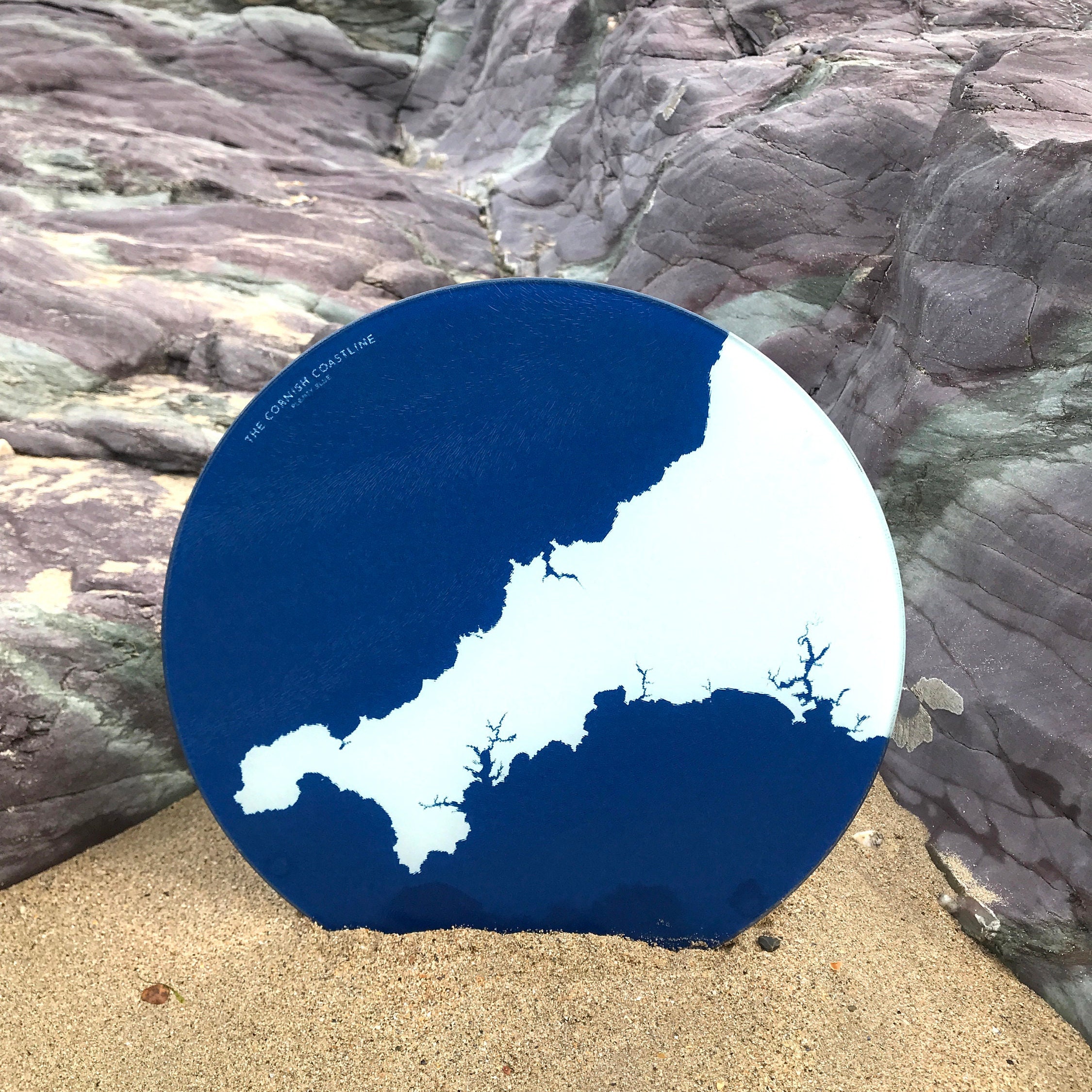 Cornwall Map Chopping Board Cornwall Map Art Cornwall Gift - Etsy