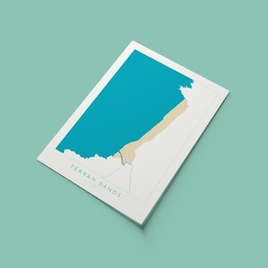 Perran Sands Map Art - Perranporth Map Art, Cornwall Map, Cornwall ...