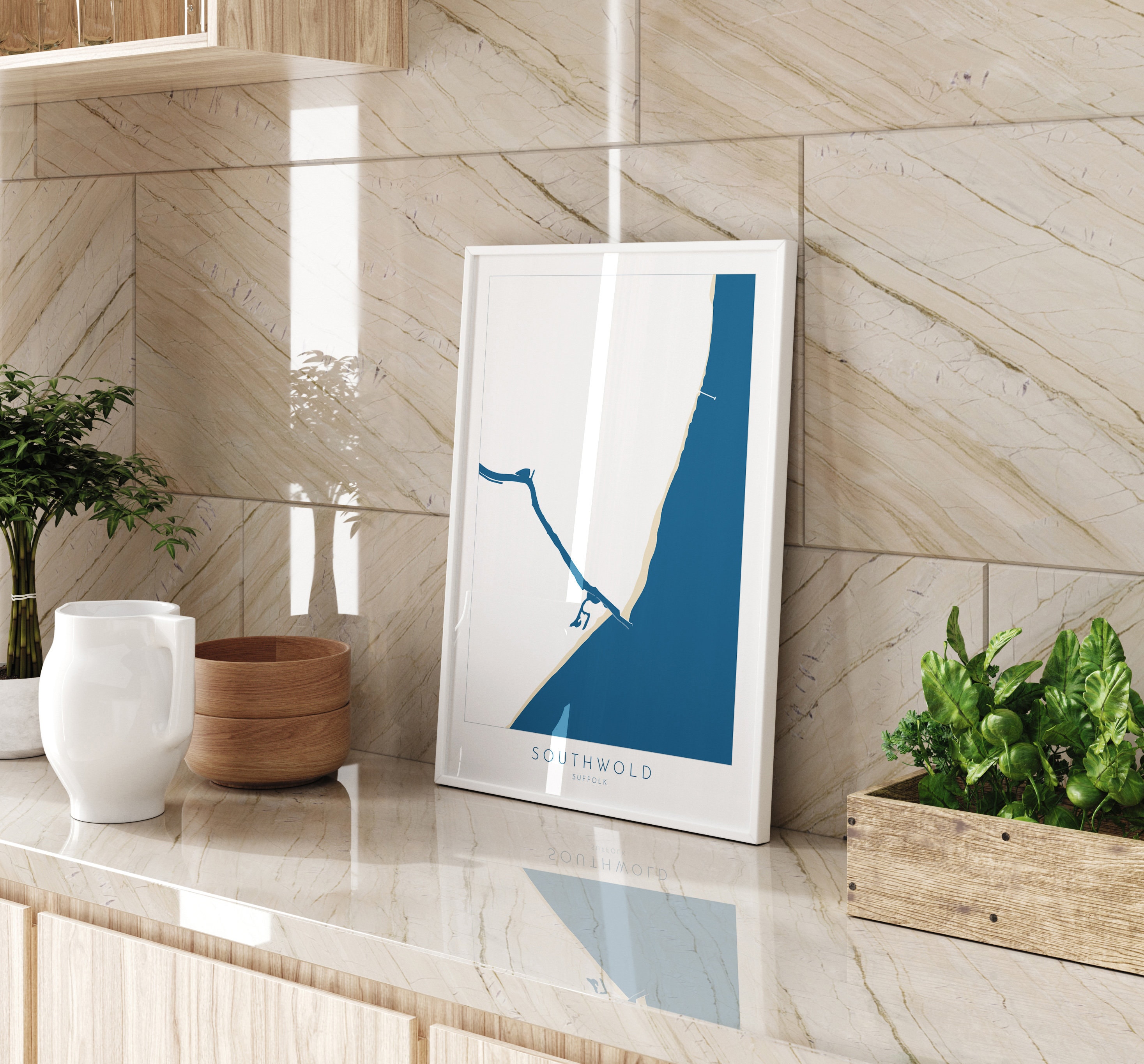 Southwold Art Suffolk Map Southwold Map Art Suffolk Coast - Etsy