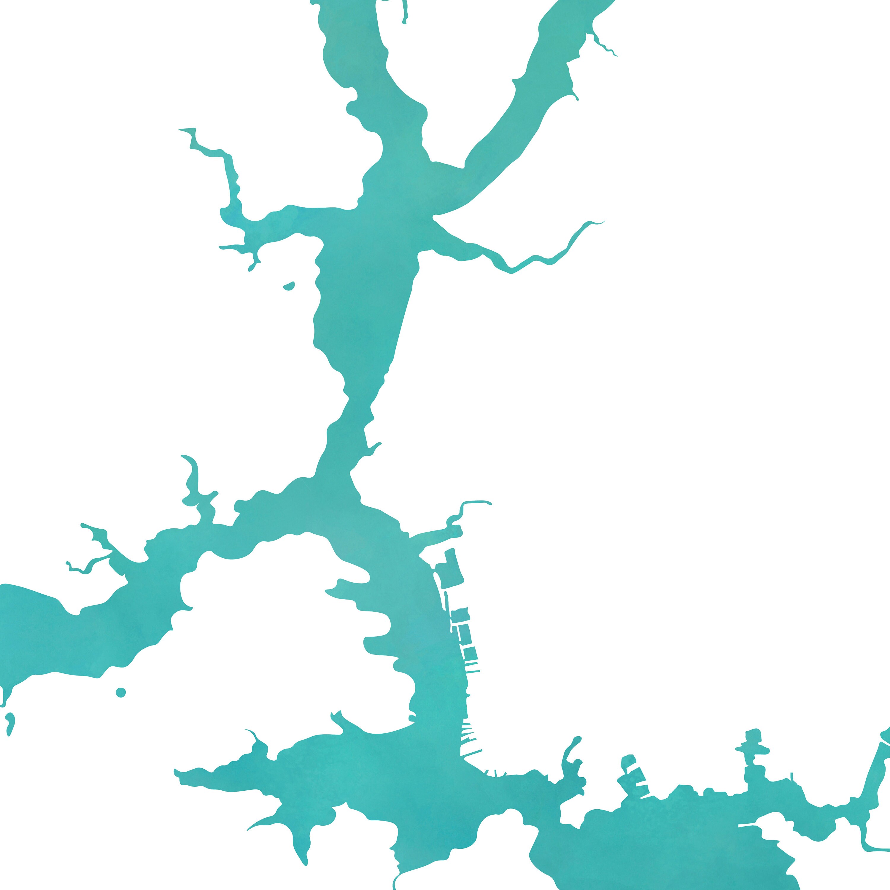 The Tamar Estuary Print Devon Art Plymouth Art Map Art | Etsy