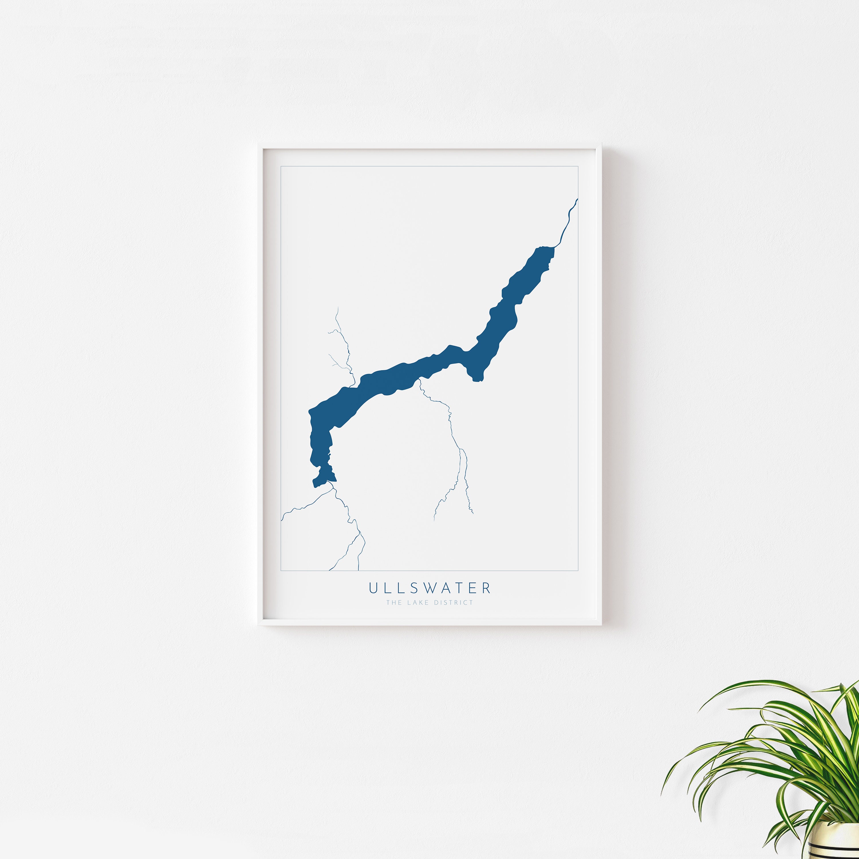 Ullswater Print the Lake District Map National Park Print - Etsy