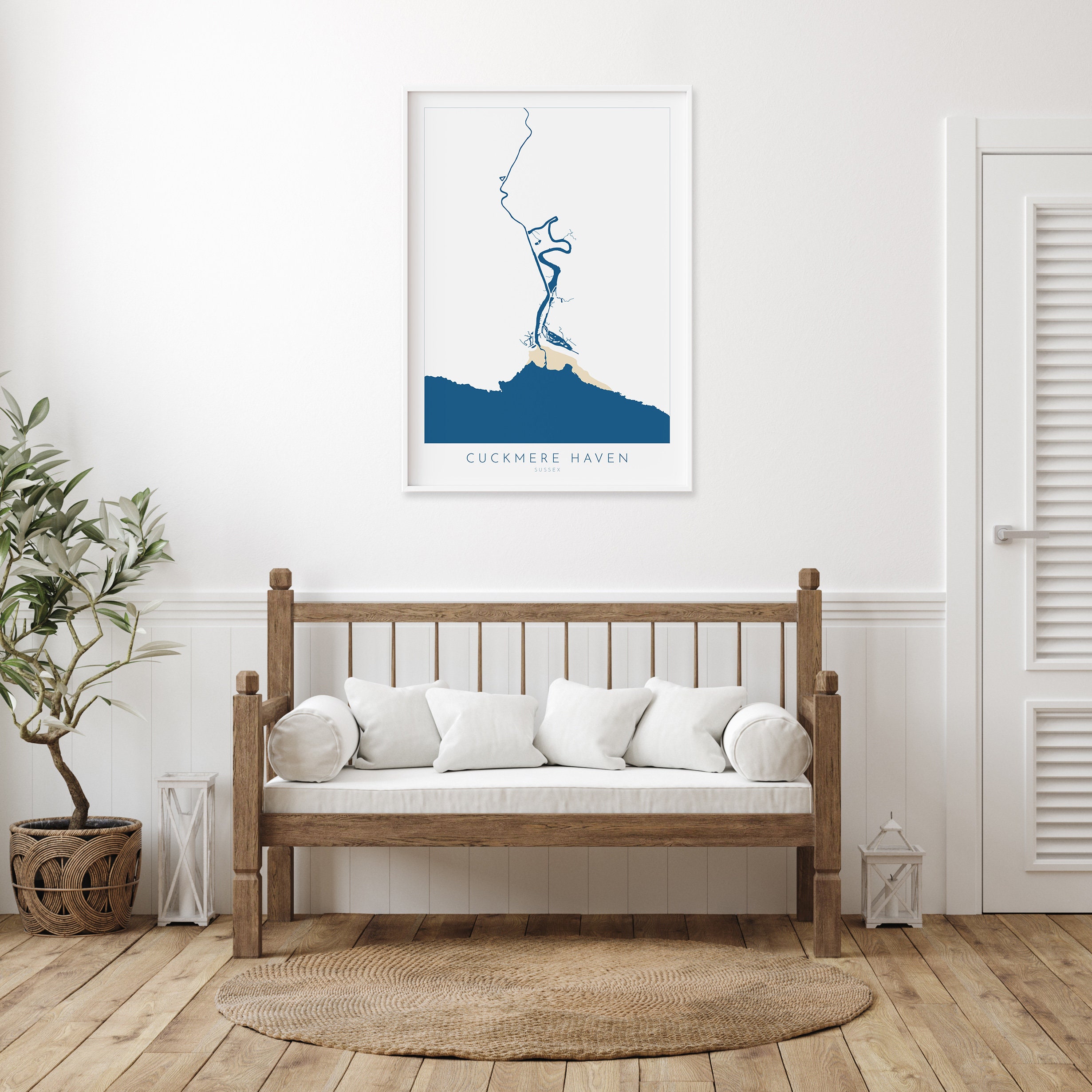 Cuckmere Haven Art Cuckmere Haven Map Cuckmere River Map - Etsy