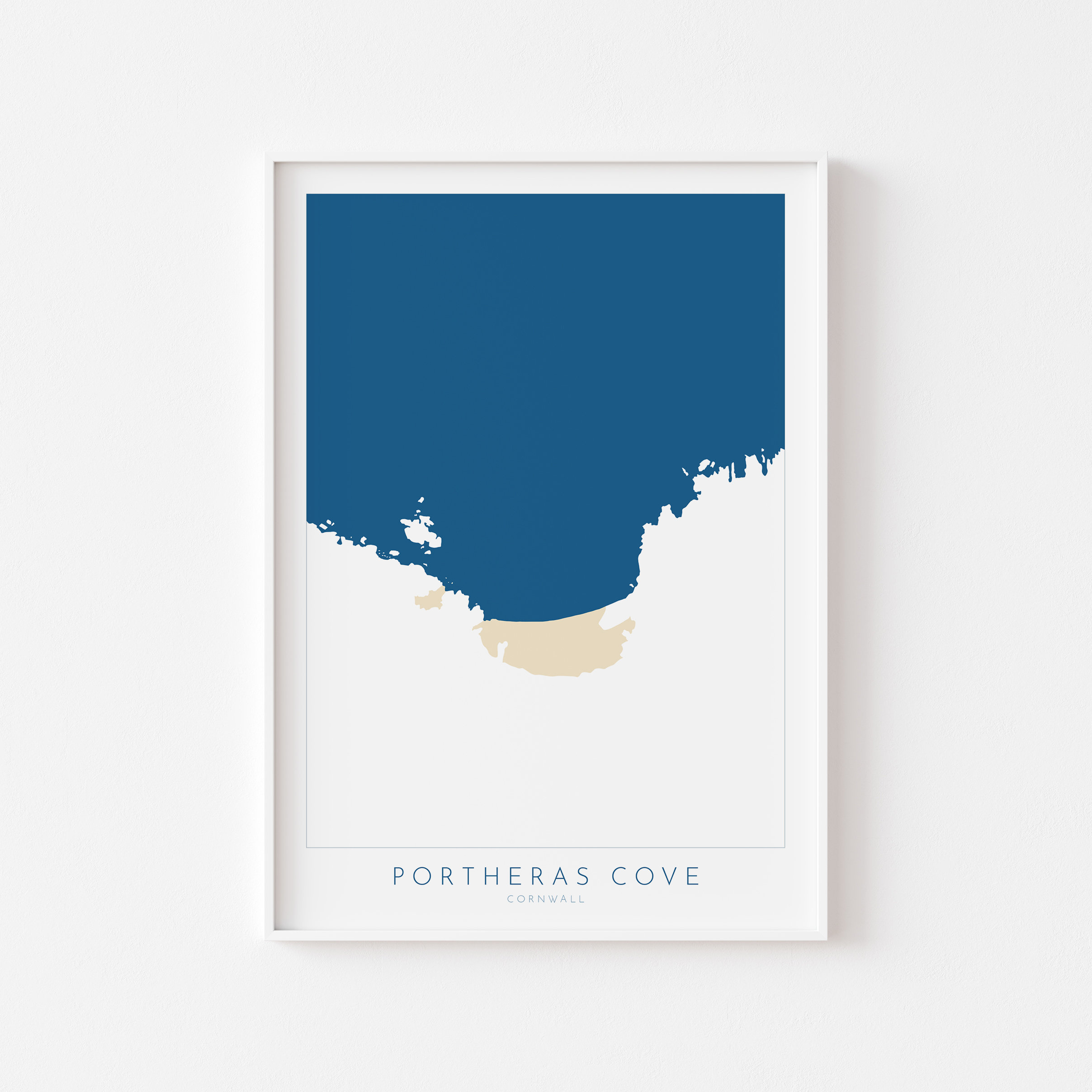 Portheras Cove Print- Cornwall Art, Pendeen, Cornwall Map, Cornwall ...