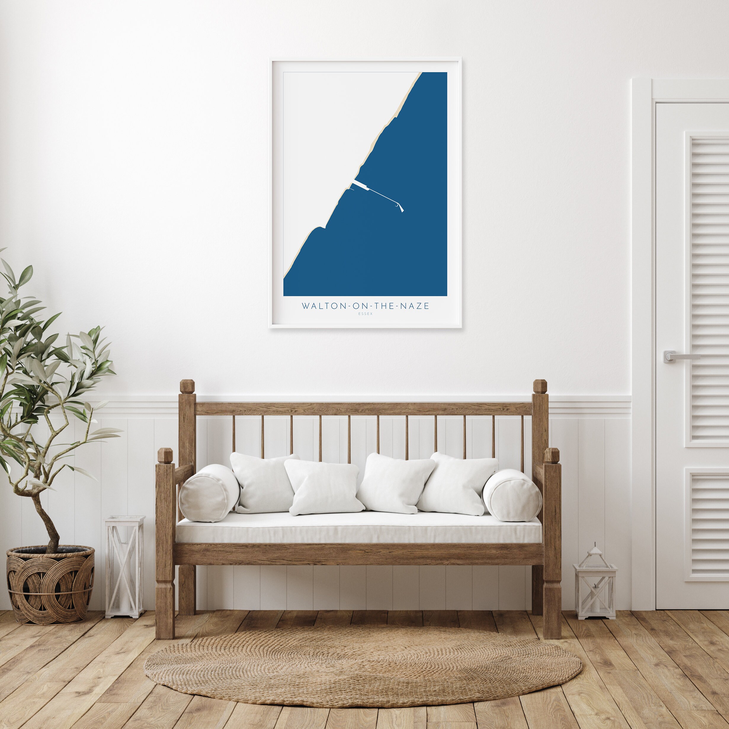 Walton-on-the-naze Map Art Essex Map Walton-on-the-naze - Etsy