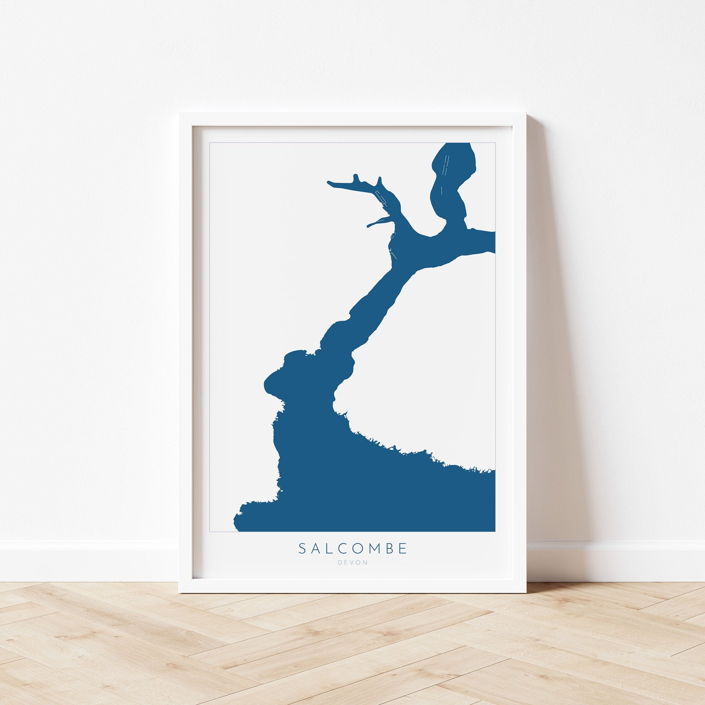 Salcombe Print Salcombe Map, Devon Art, Salcombe Art, Map Art, Devon ...