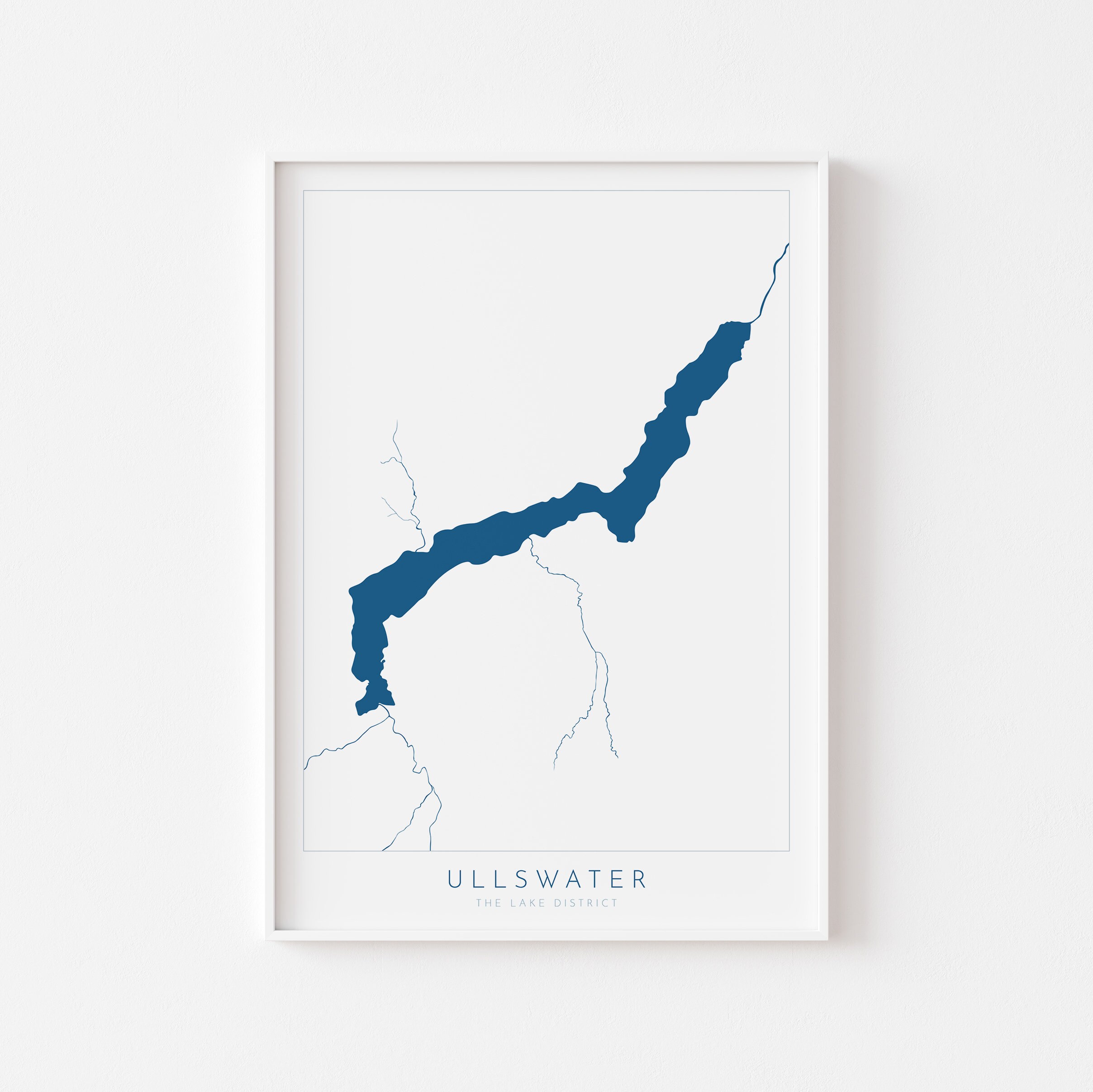 Ullswater Print the Lake District Map National Park Print - Etsy