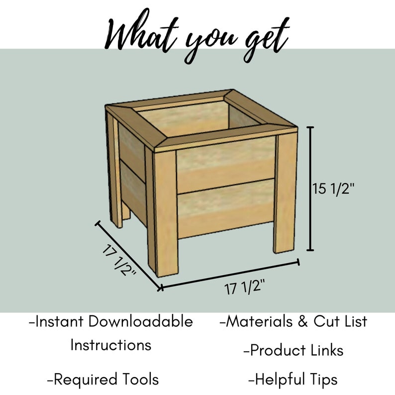 Picket Planter Plans, Fence Picket Planter Box Plans, Flower Planter Plans, Garden Planter Box ...