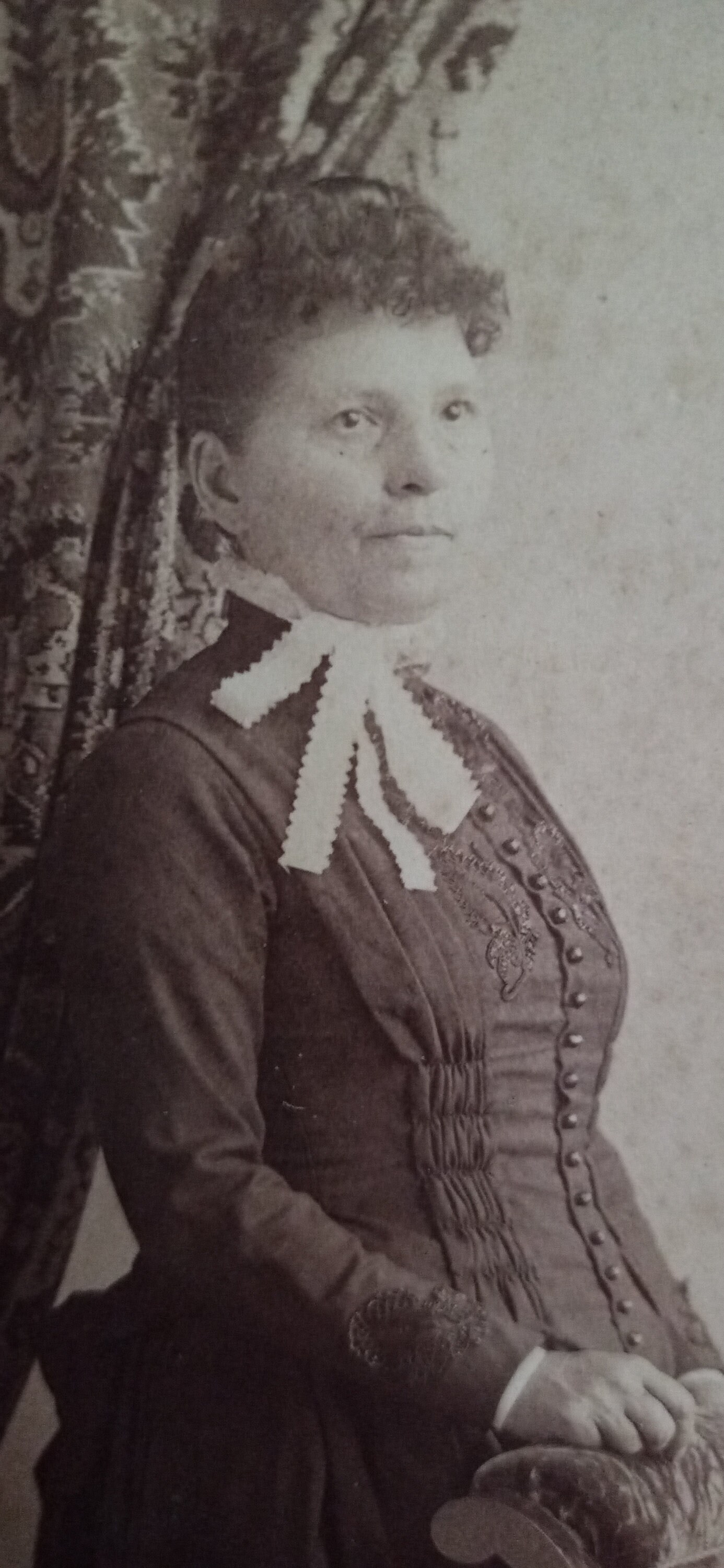 Cabinet card of standing older Victorian woman. Very nice back | Etsy