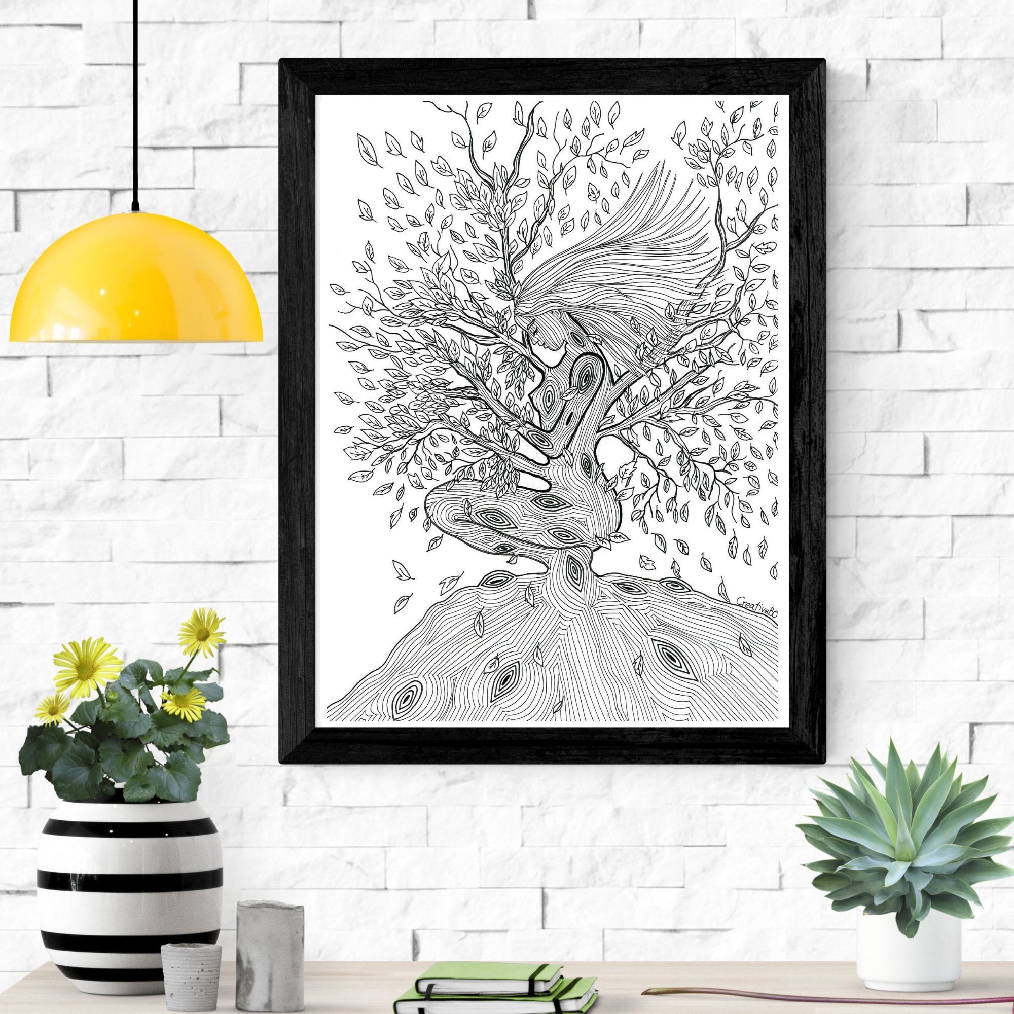 Fall Downloadable Coloring Page in PDF for Adults and Teens for ...