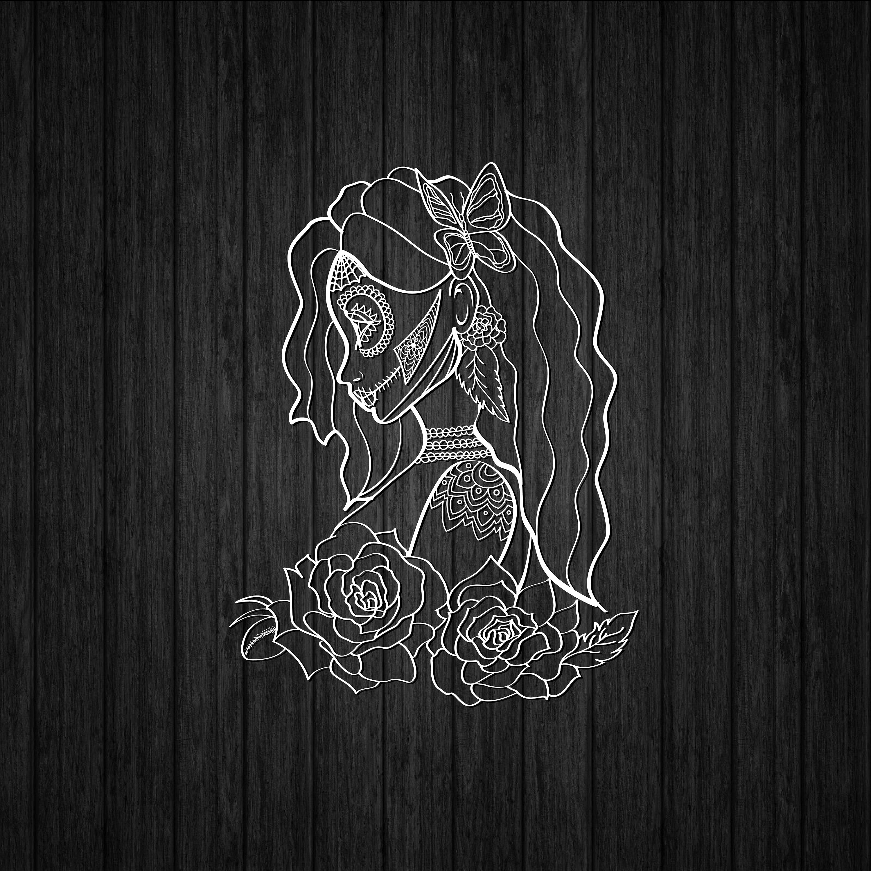 Sugar Skull Mandala SVG. Tattoo Svg. SVG Files for Cricut - Etsy