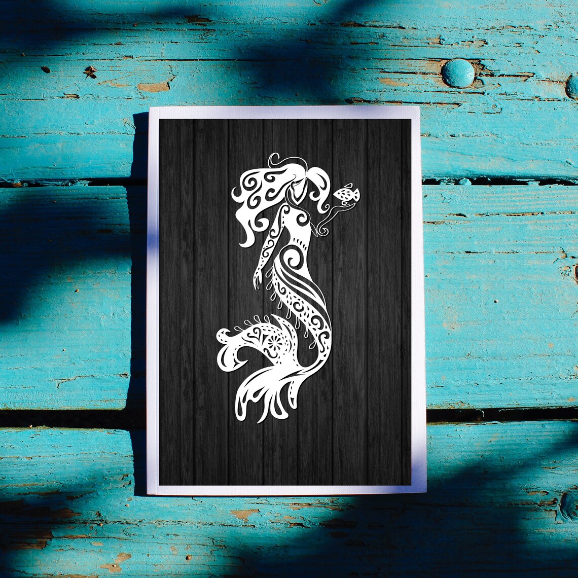 Mermaid Mandala Svg Png Files for Cricut and Laser Cut Animal - Etsy