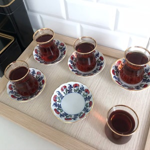Turkish Tea Cups, Turkish Tea Set, Glass Tea Cup, Turkish Tea Glass ...