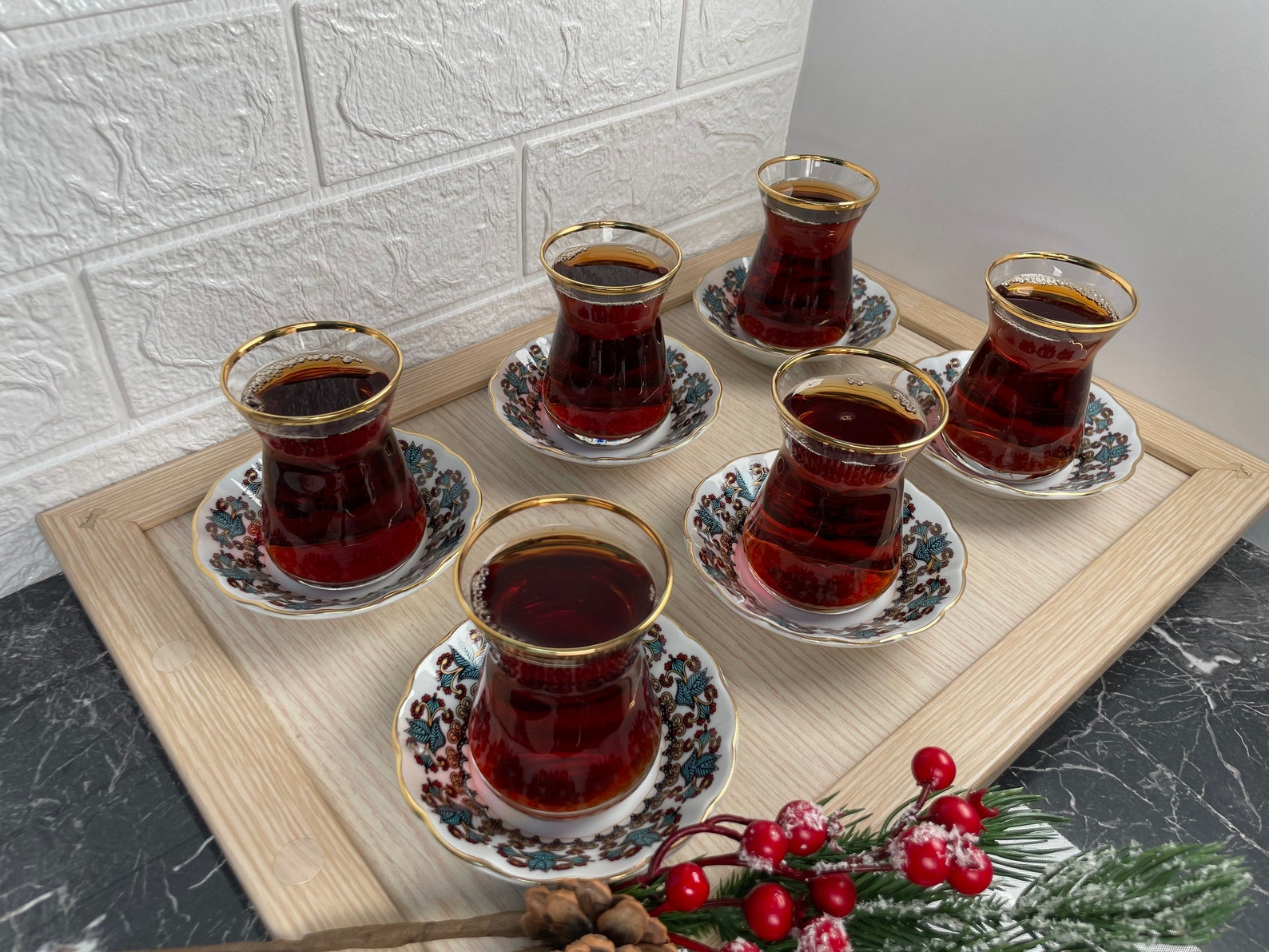 Turkish Tea Cup Set Turkish Tea Glass Tea Cup Set Tea Glass | Etsy