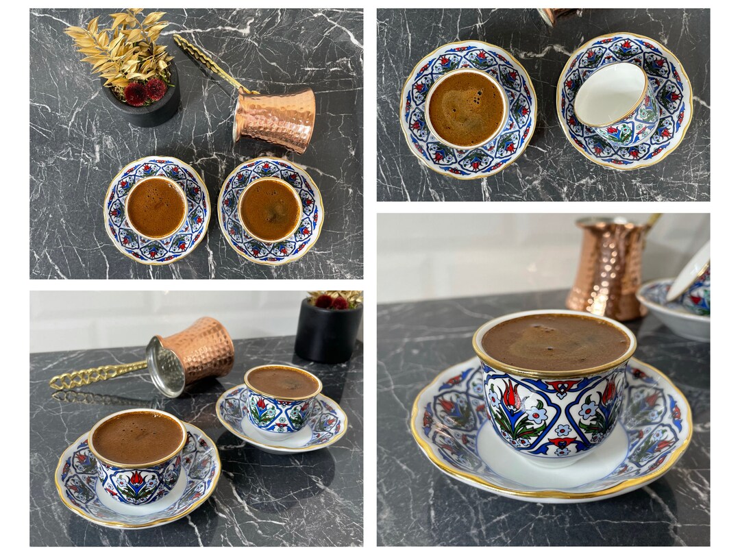 Turkish Coffee Cup Set, Espresso Cups Set, Christmas Gift Women or Men ...