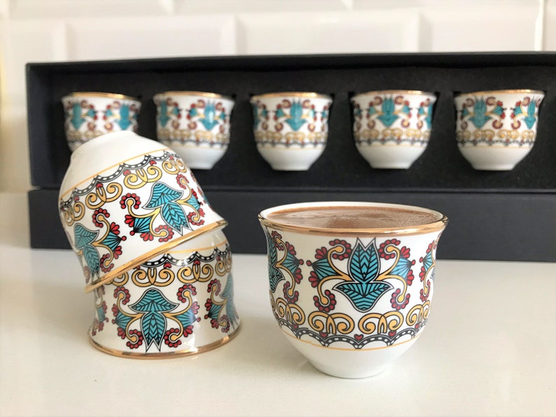 Turkish Tea Set Turkish Coffee Cups Turkish Tea and Coffee - Etsy