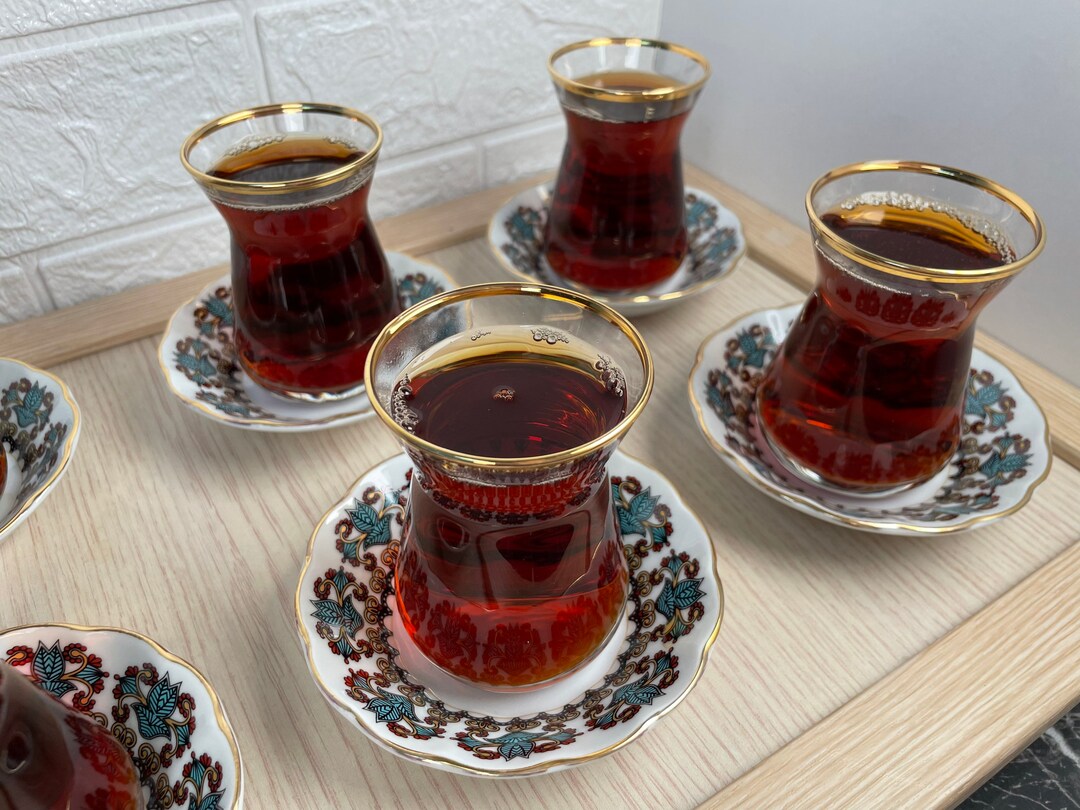 Turkish Tea Cup Set Turkish Tea Glass Tea Cup Set Tea Glass - Etsy