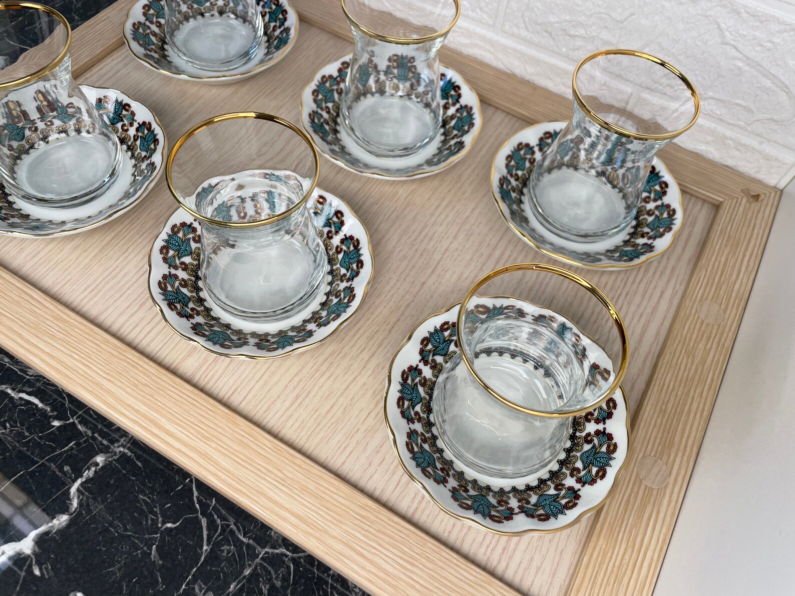 Tea Gift Set Turkish Tea Cup Tea Cup Set Tea Glass Set | Etsy