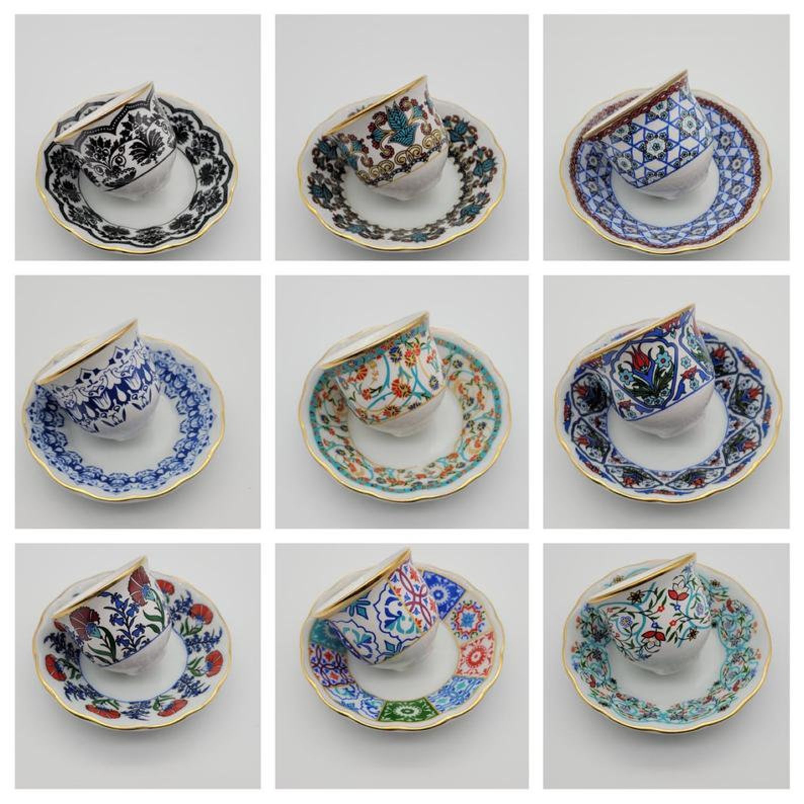 Turkish Tea Set Turkish Coffee Cups Turkish Tea and Coffee | Etsy