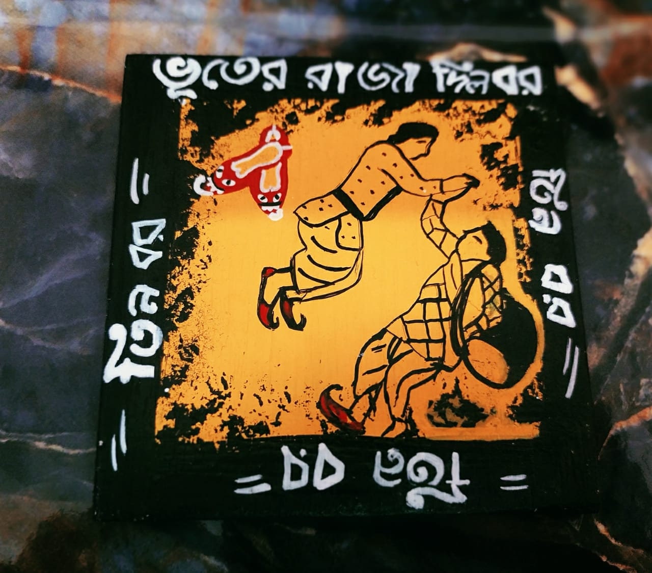 Hand Painted Satyajit Roy Art Wooden Coaters | Feluda Coasters| Bengali ...
