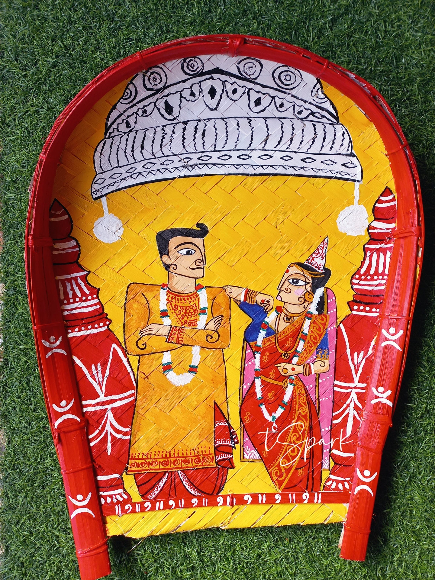 Bengali Wedding Kulo, Bor Bou Kulo, Bengali Hand Painted Bor Bou ...
