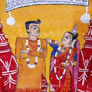 Bengali Wedding Kulo, Bor Bou Kulo, Bengali Hand Painted Bor Bou ...