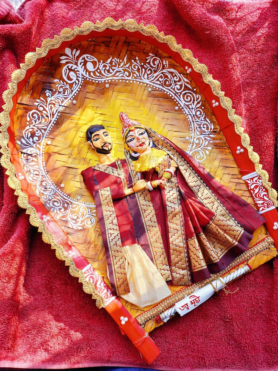 Bengali Wedding Kulo Totto Suchi, 3D Totto Suchi, 3D Handmade and Hand ...