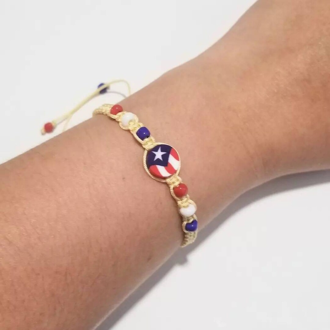 Puerto Rico Bracelet Puerto Rico Flag Jewerly Boricua - Etsy