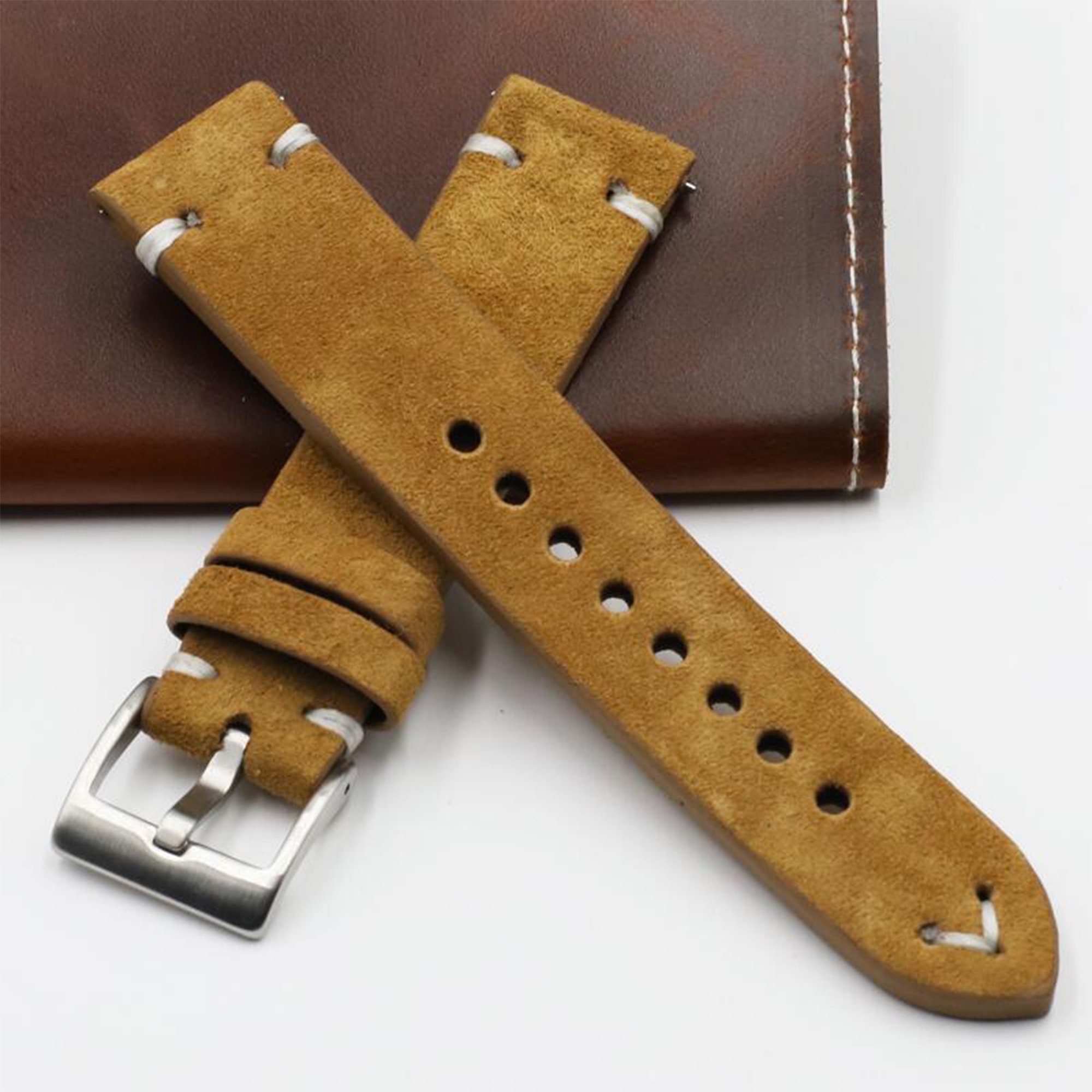 Suede Leather Watch Strap 18mm 20mm 22mm 24mm Watch Band Grey Etsy