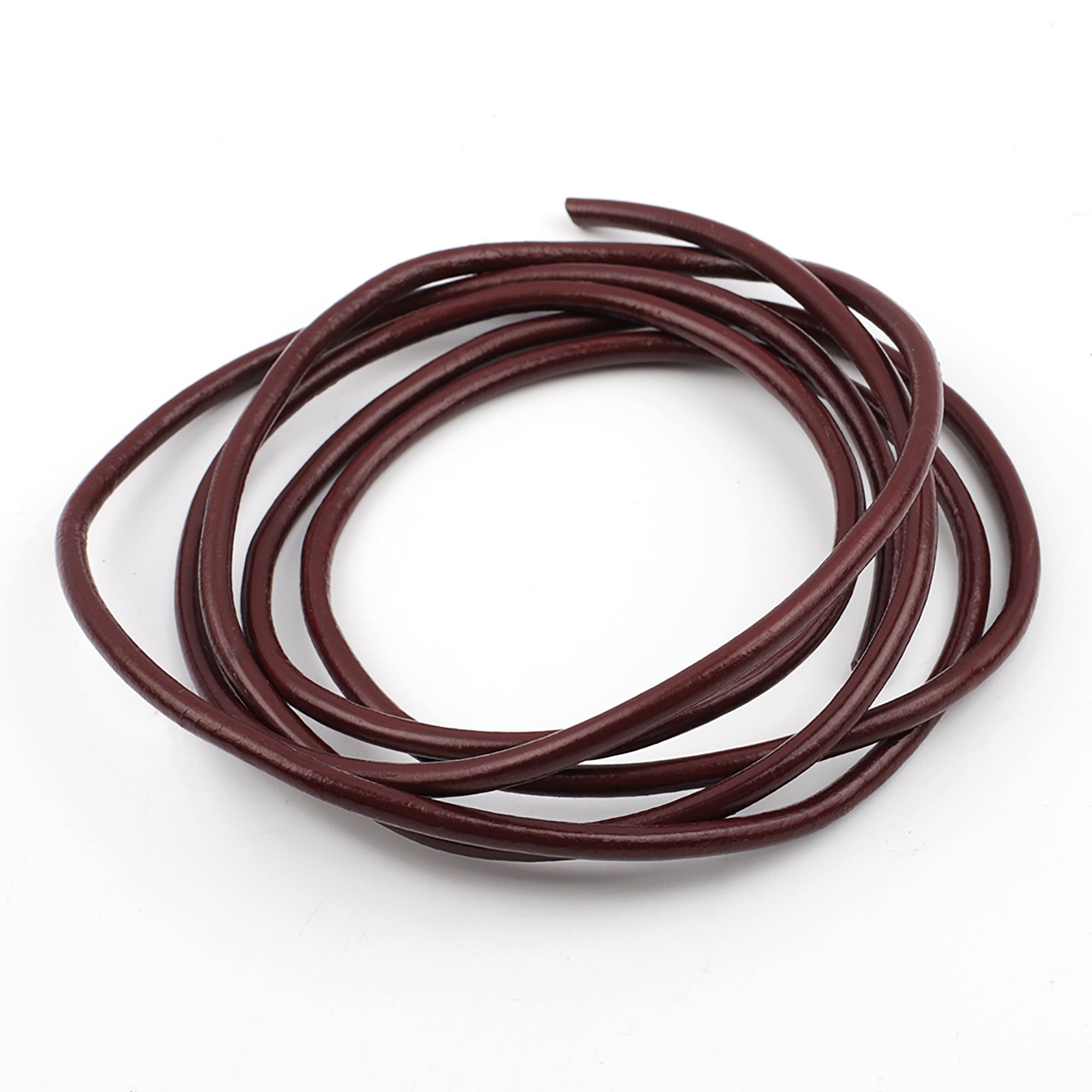 4mm Round Leather Cord Genuine Cowhide Leather Cord Necklace | Etsy