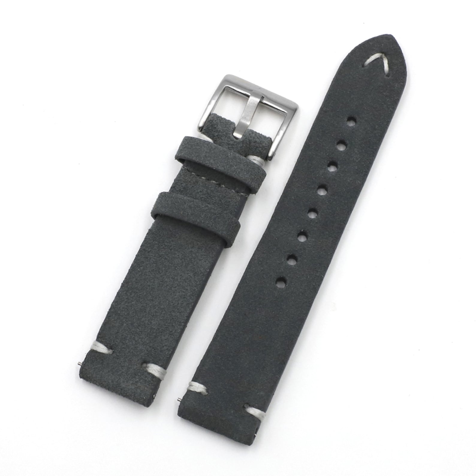 Suede Leather Watch Strap 18mm 20mm 22mm 24mm Watch Band Grey | Etsy