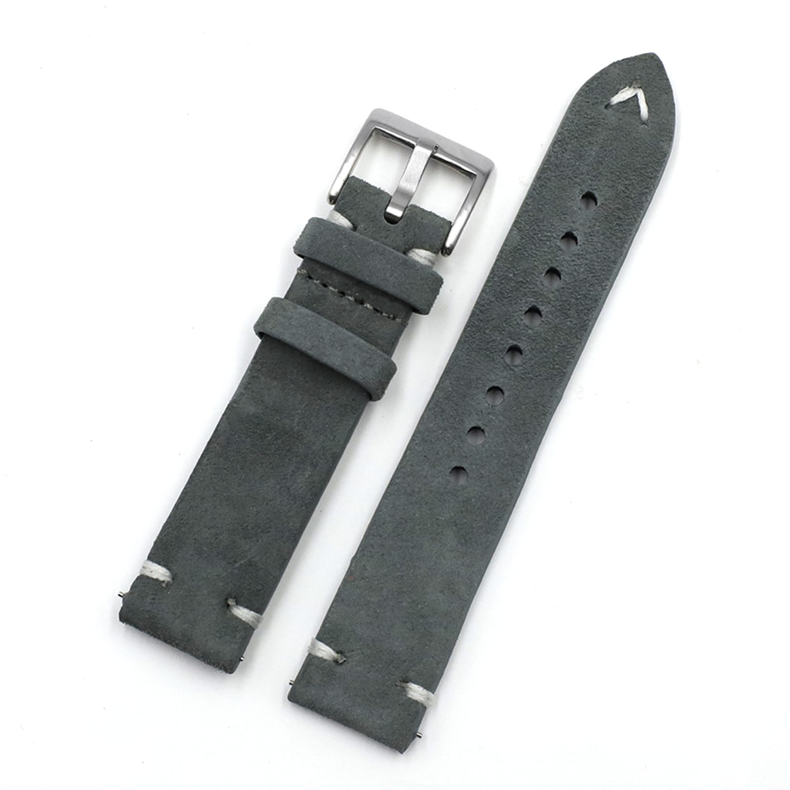 Suede Leather Watch Strap 18mm 20mm 22mm 24mm Watch Band Grey | Etsy