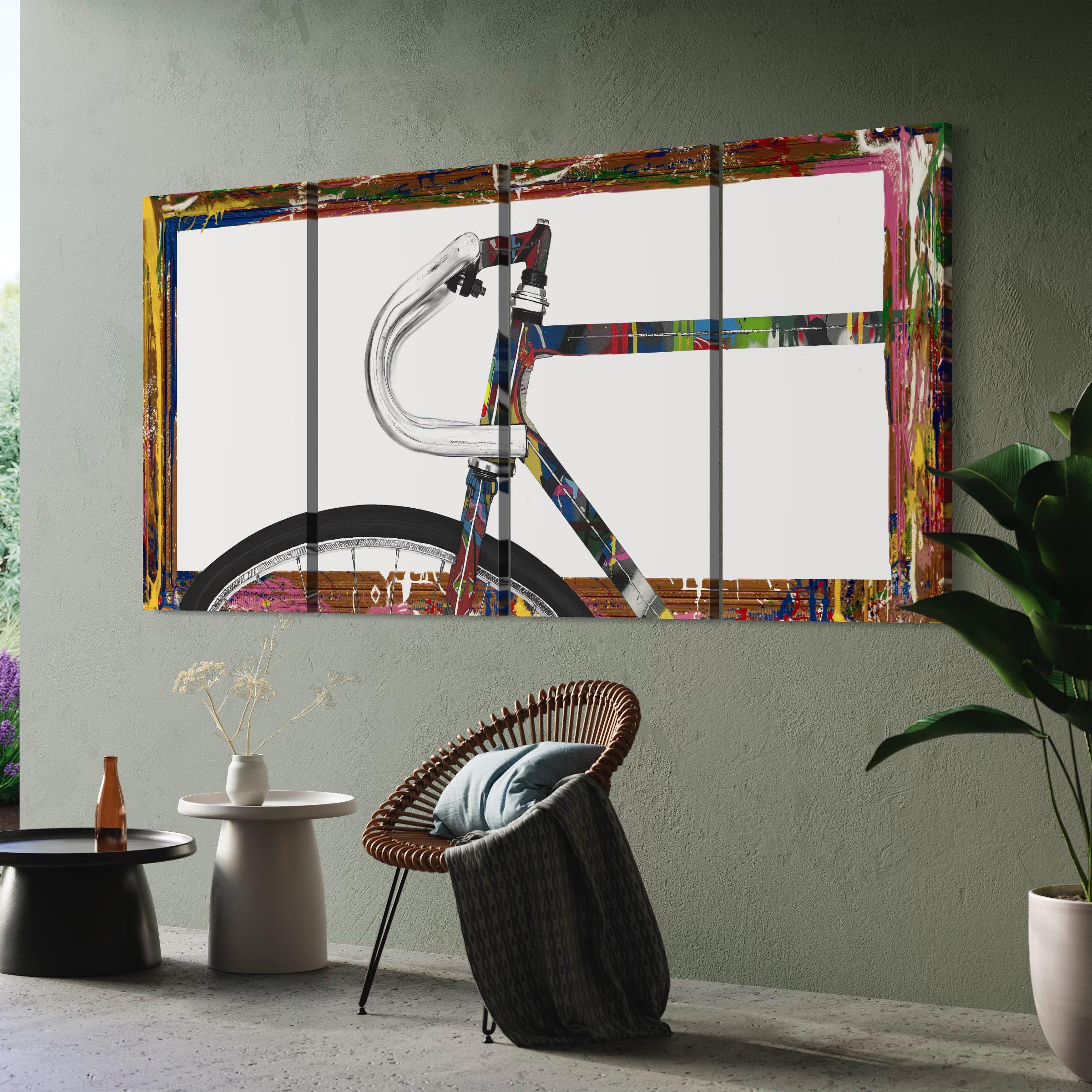 Graffiti Bike Wall Art Gift Art Print Wall Decor Street Pop Art Print ...