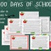 100 Days of School Caterpillar Tracker Printable PDF, for Students ...