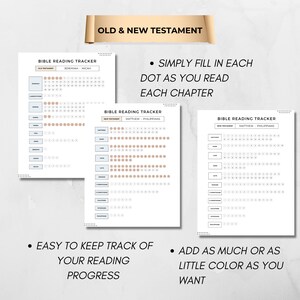 Old & New Testament Books of the Bible Tracker, Bible Planning ...