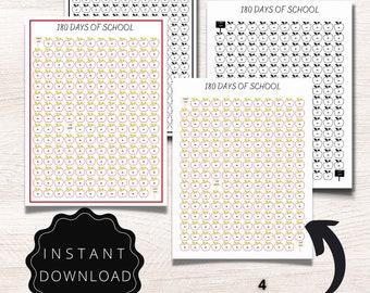 180 Days of School - Etsy