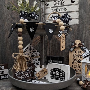 Dog Tiered Tray Items | Doggo Tiered Tray Decor | Dog Tiered Tray ...