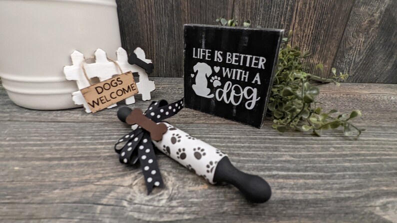 Dog Tiered Tray Items | Doggo Tiered Tray Decor | Dog Tiered Tray ...