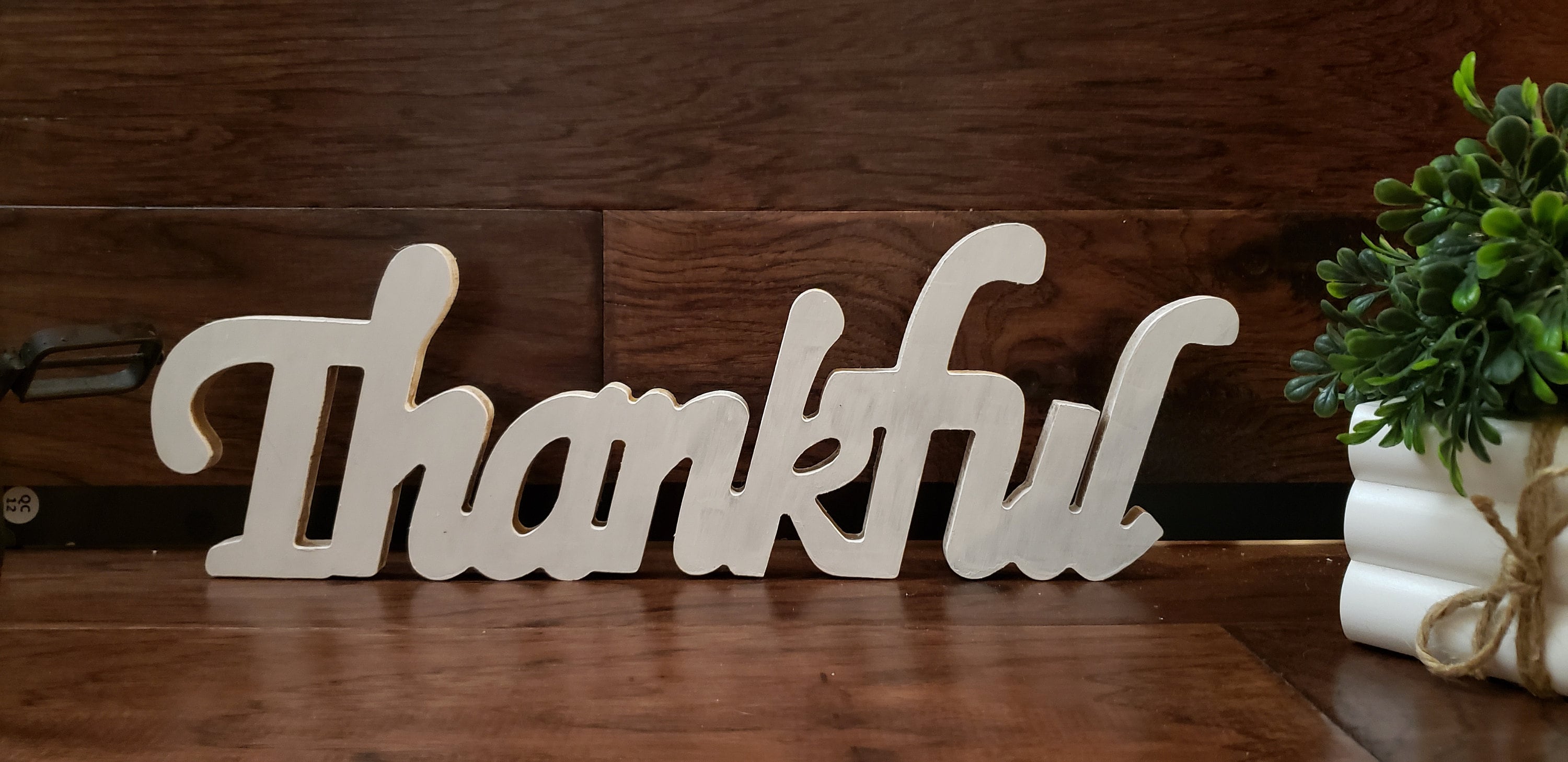 Thankful Shelf Sitter Wood MDF Wood Farm Decoration Rustic | Etsy