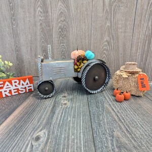 Metal Tractor | Fall Tiered Tray Items | Hello Autumn Harvest Decor ...