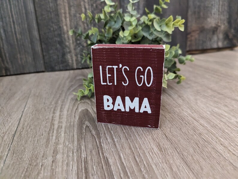 Hand Painted Alabama Tiered Tray Decor | Bama Graduation Gift - Etsy