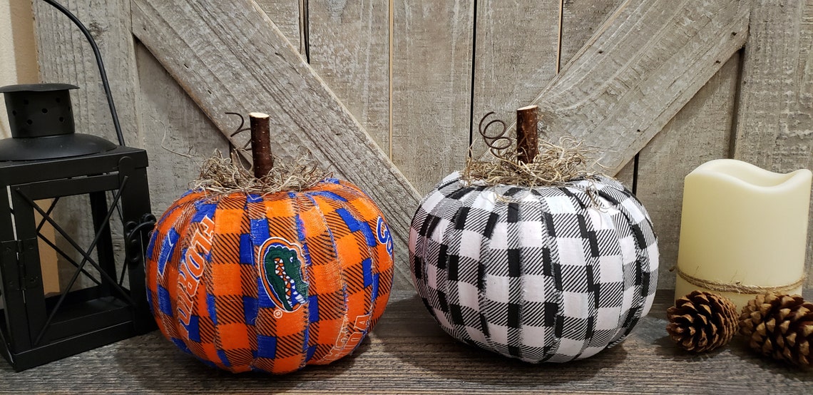 Fabric Strip Pumpkin Fall Farmhouse Decor Rustic Home Gift - Etsy