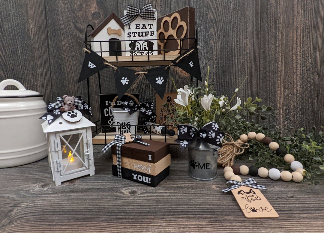 Dog Tiered Tray Decor | Doggo Tiered Tray Decor | Dog Tiered Tray Items ...