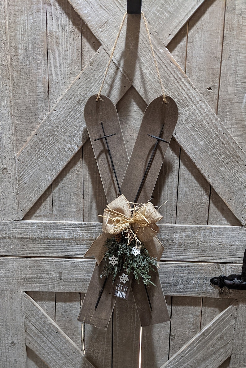 Ski Lodge Decor | Ski Lift Decoration | Ski Wall Hanger | Ski Lift ...